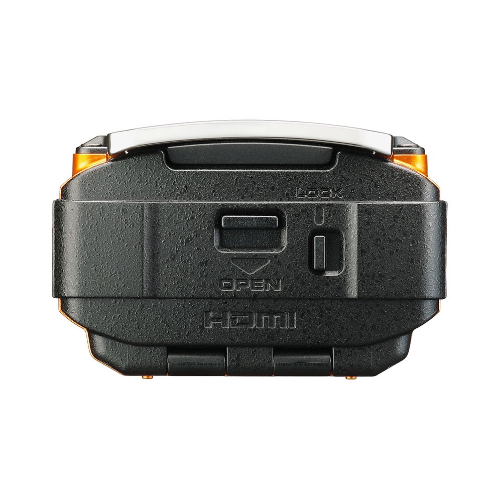 Ricoh Waterproof Action Camera WG-M2 4K Video Super-Wide-Angle 204 Degrees housing Unnecessary Waterproof 20m Impact 2m 03801 (Orange) (International Model)