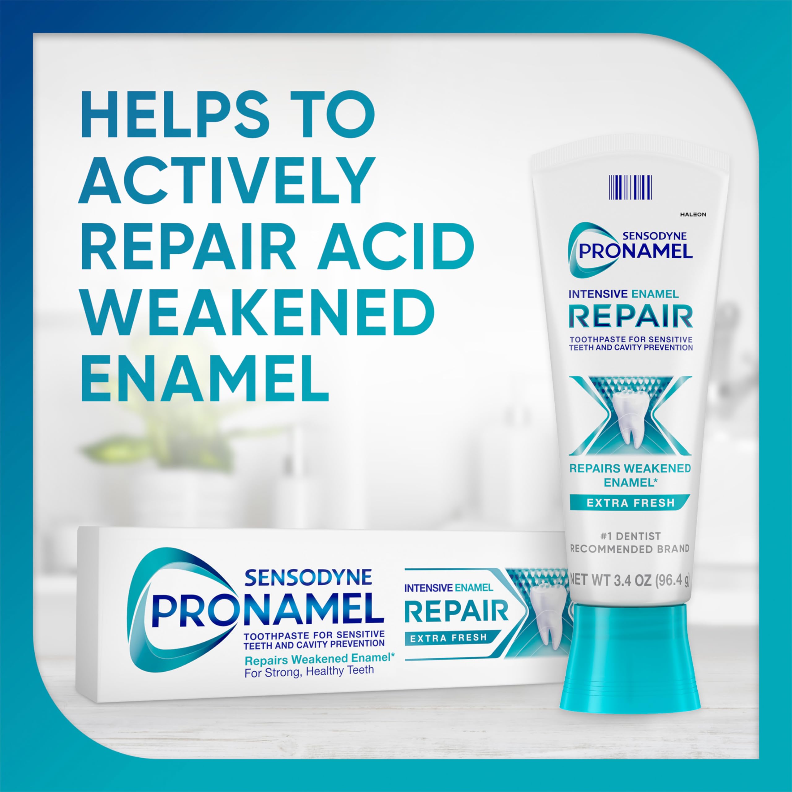 Sensodyne Pronamel Intensive Enamel Repair Toothpaste for Sensitive Teeth, to Reharden and Strengthen Enamel, Extra Fresh - 3.4 Ounces (Pack of 3)