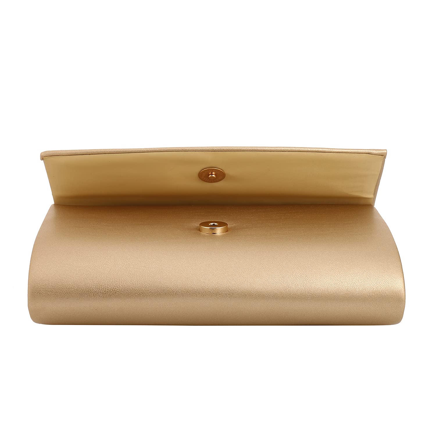 ZHANNI Clutch Purse Evening Bag for Women Handbag With Detachable Chain for Wedding and Party(Gold)