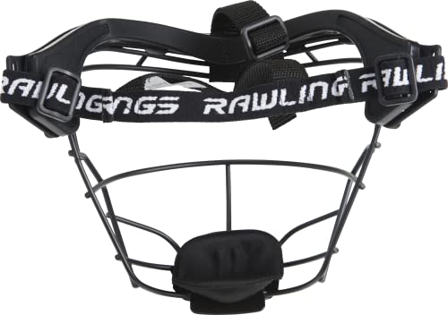 Rawlings | Wire Fielder's Mask | Fastpitch Softball | Youth | Adjustable One Size Fits Most,Black