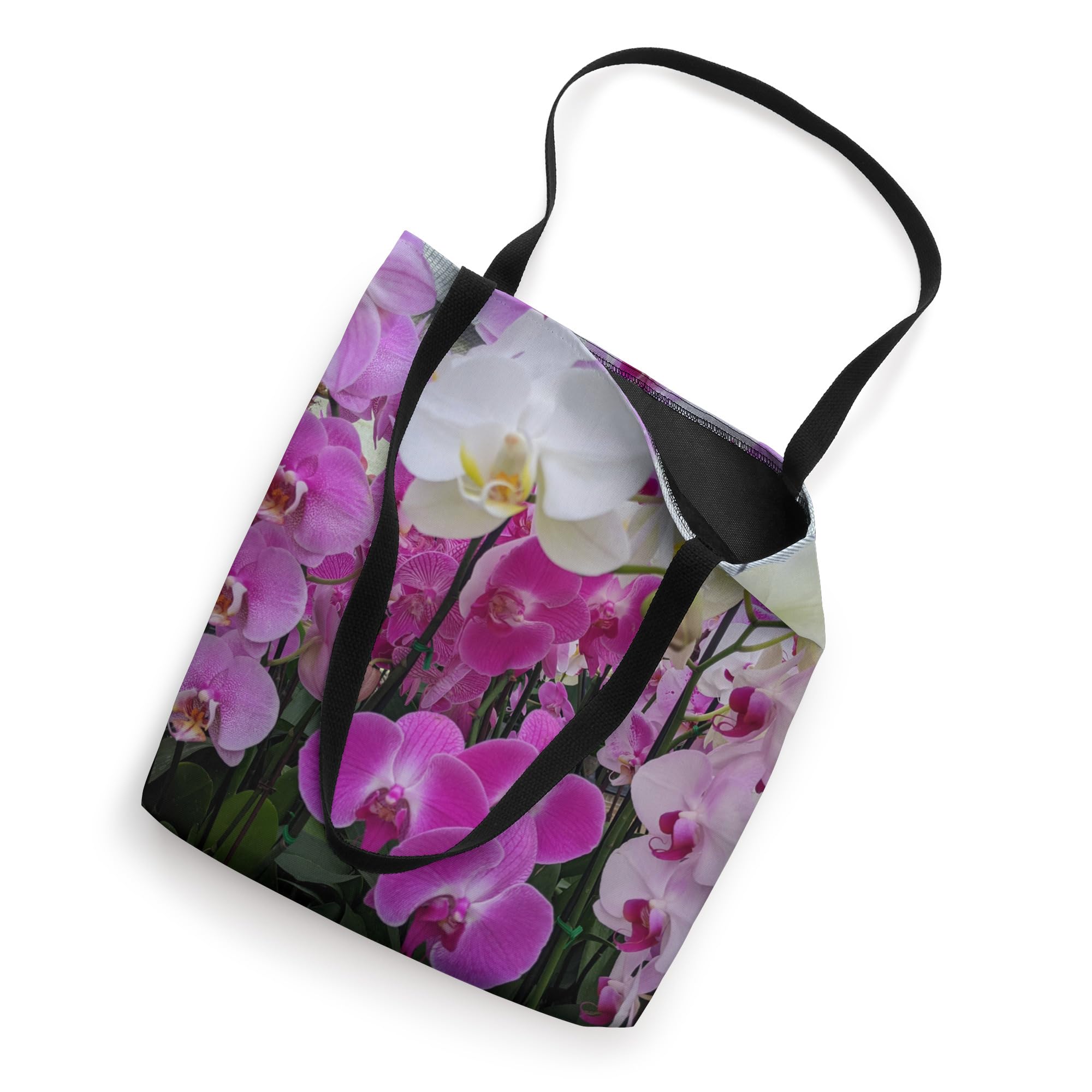 White and Magenta Gorgeous Orchids Tote Bag