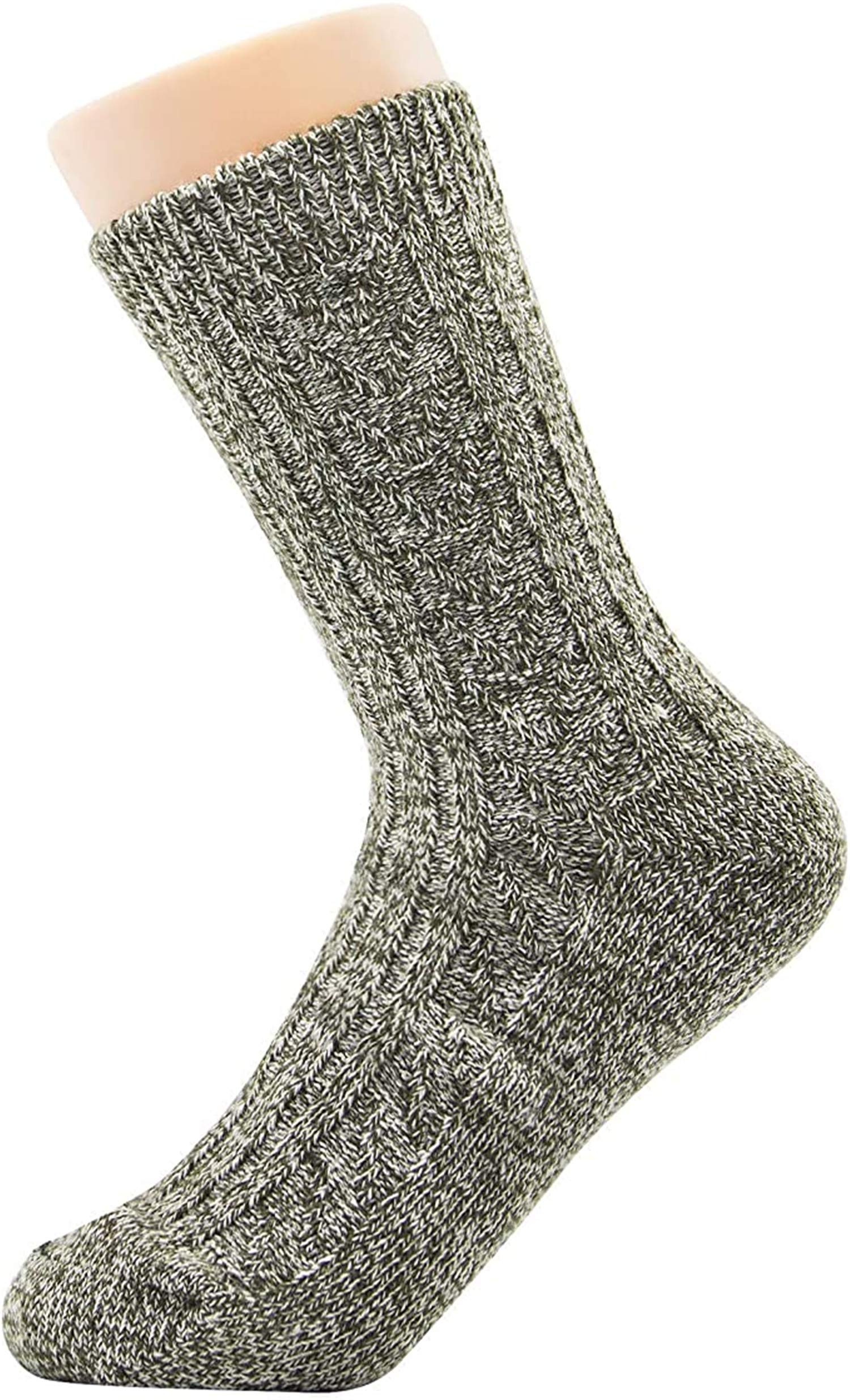Women Socks Winter Warm Thick Soft Wool Socks Christmas Gifts Cozy Crew Vintage Socks Boot Socks Athletic Hiking socks 4 Pairs Geometric Stripe One Size