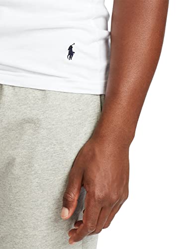POLO RALPH LAUREN Underwear Men's 3 Pack Slim Fit V Neck Tees, White, L