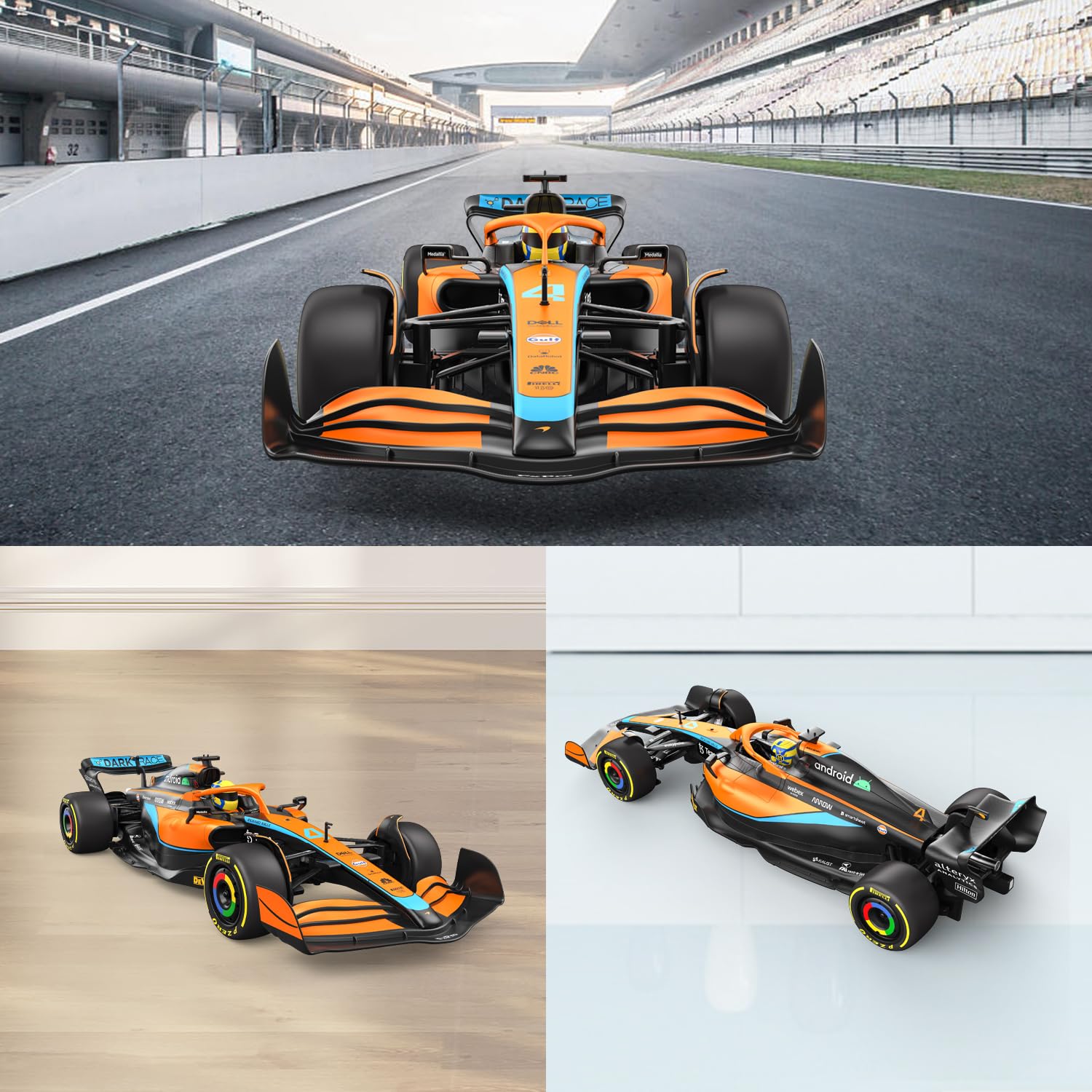 RASTAR McLaren MCL36 Formula 1 Race RC Car 1/12 Scale McLaren F1 Remote Control Toy Car