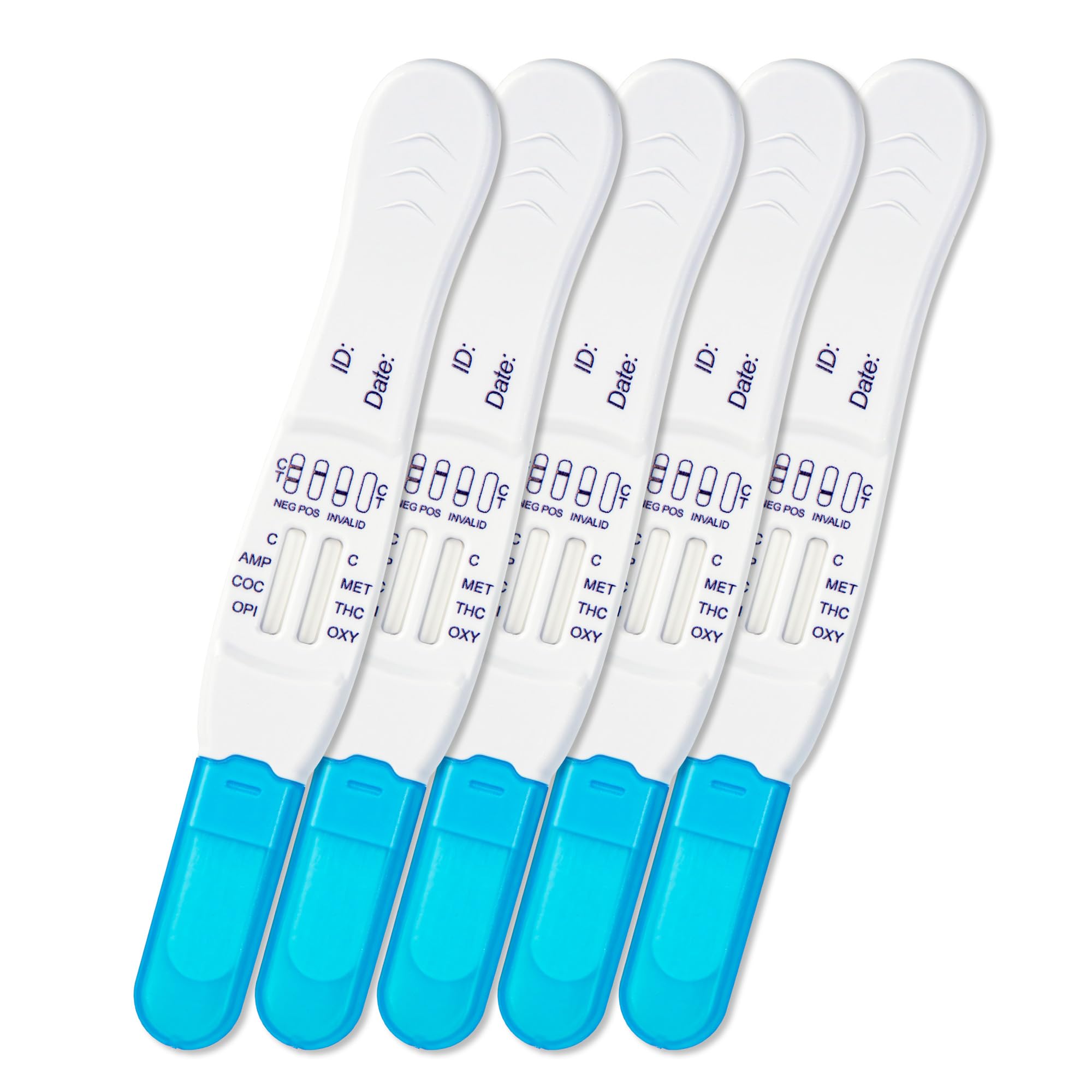 Prime Screen 6 Panel Multi-Drug Oral Fluid Test, One Step Employment and Insurance Testing (AMP, COC, MET, OPI, OXY, THC) EXP 2024-08-24- [5 Pack]