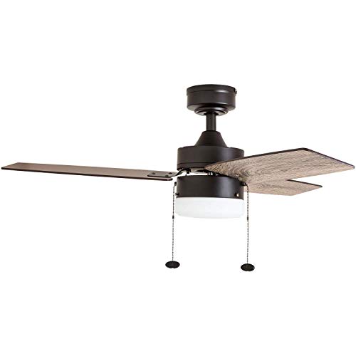Prominence Home 51015 Reston Farmhouse Ceiling Fan, 42", Bronze (Renewed)