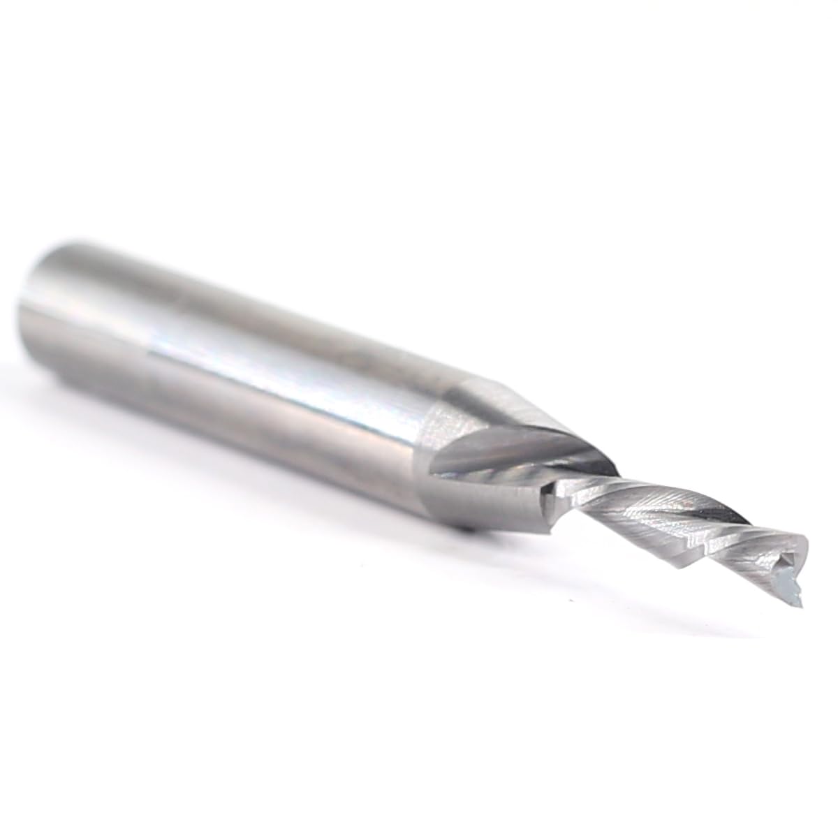 Promsa Spiral Router Bit 1/4 inch Shank, Down-Cut 1/8 inch Cutting Diameter, 1" Cutting Length, Extra Long 3 inch Solid Carbide CNC Router Bits for Wood Cut, Carving