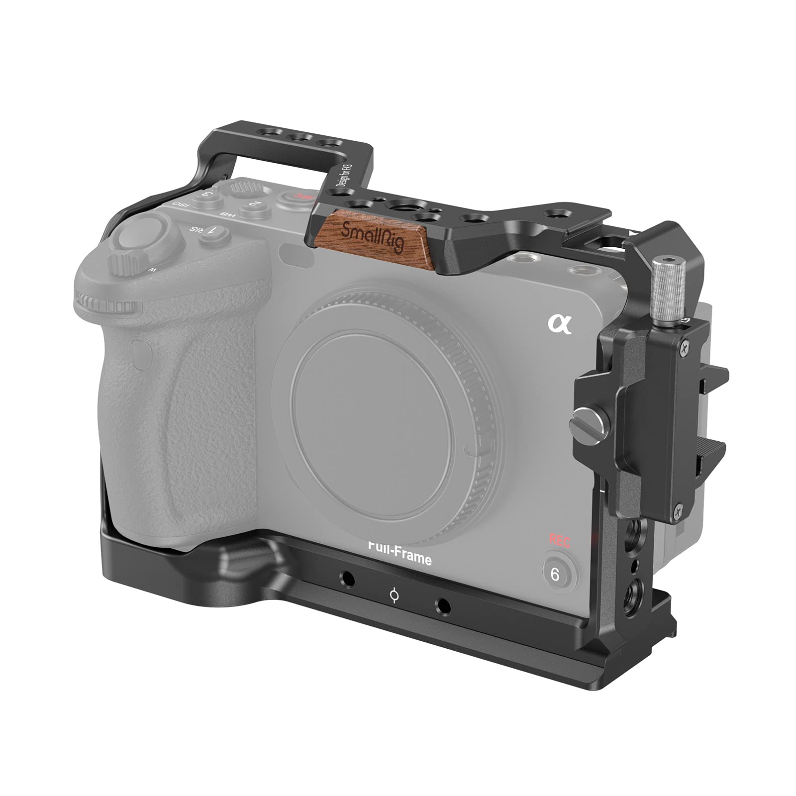 SMALLRIG Full Camera Cage for Sony FX3 (ILME-FX3) / FX30 with Cable Clamp for HDMI, Cold Shoe & NATO Rail - 3277
