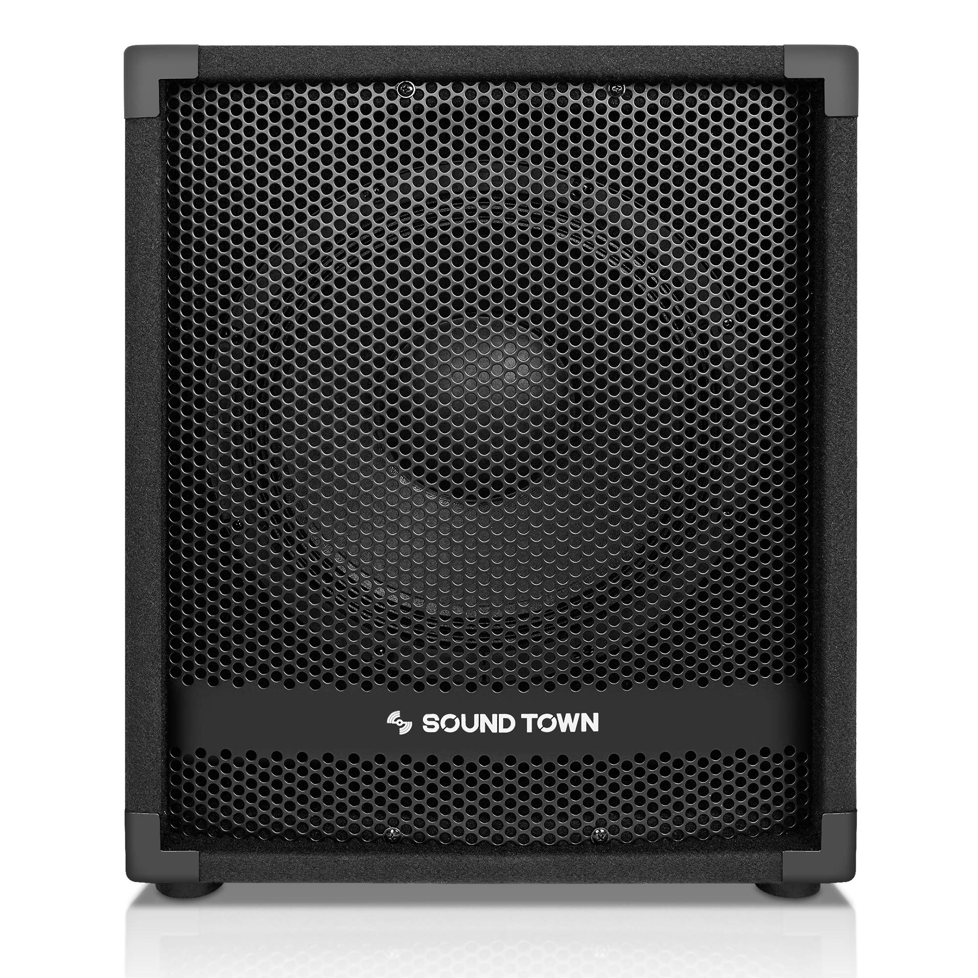 Sound Town METIS Series 1400 Watts 12β Powered PA DJ Subwoofer with Class-D Amplifiers, 3β Voice Coil (METIS-12SPW)