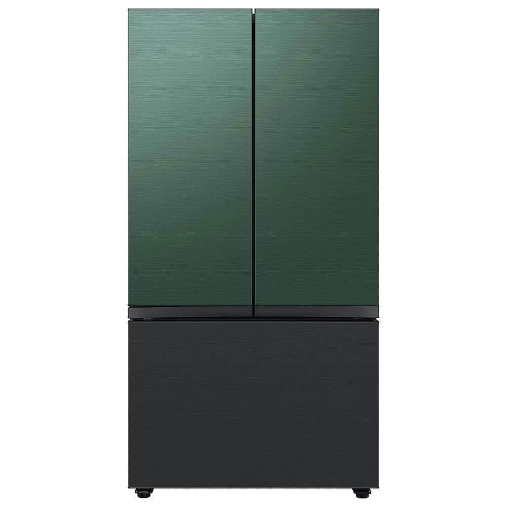 SAMSUNG Emerald Green Steel BESPOKE 3-Door French Door Refrigerator Top Panel