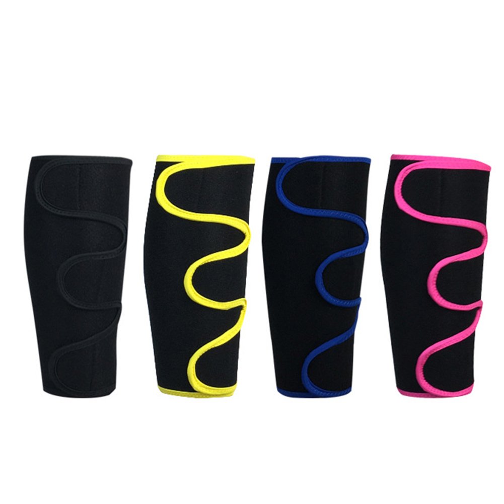 Rungear Calf Shin Support Brace, Adjustable Compression Leg Sleeve Wrap Band for Running Cycling Sports - Great Shin Support Improves Blood Circulation & Reduces Leg Swelling Injury, 1 Sleeve (Black)