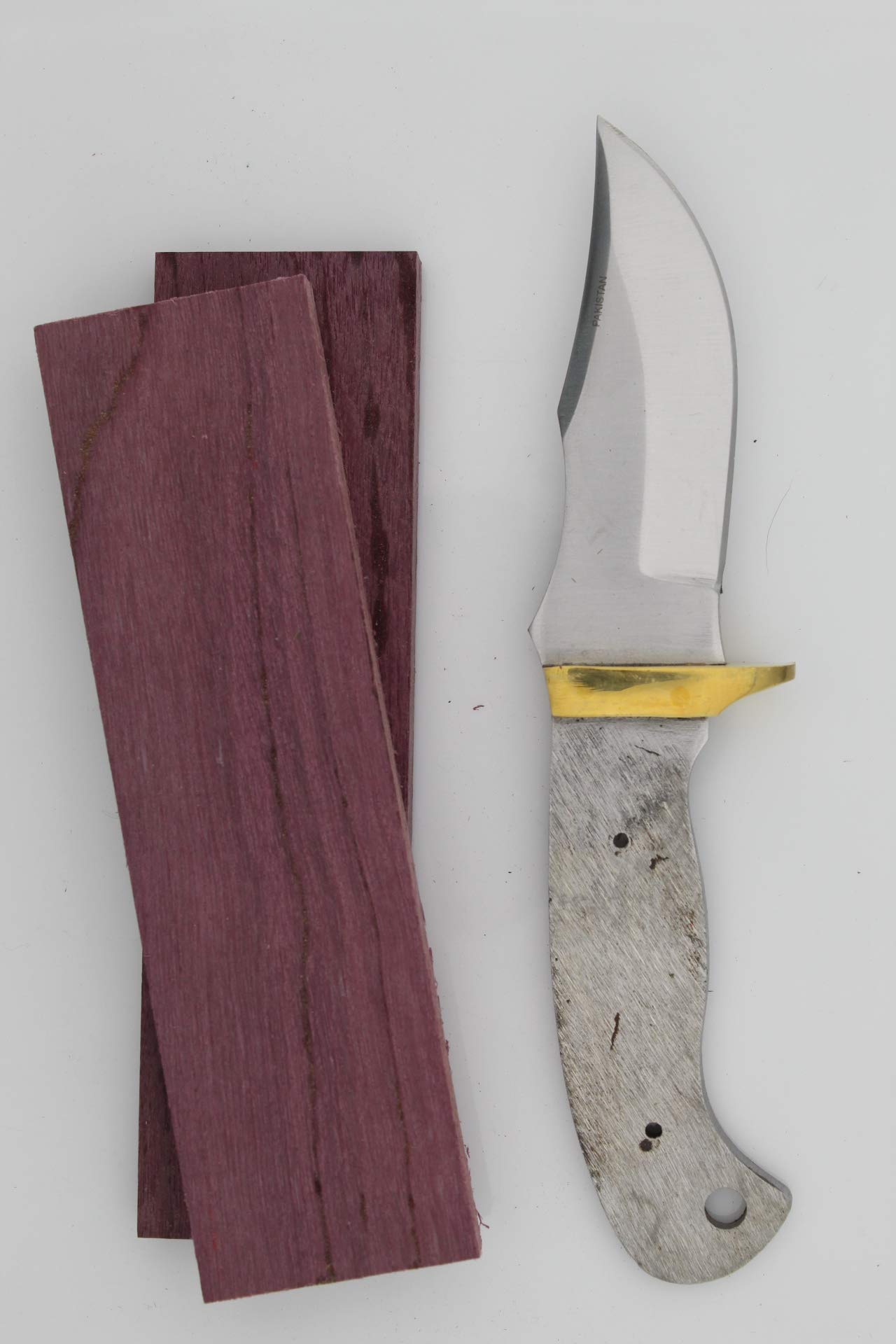 Payne Bros Custom Knives 6.75 inch SM CLIP POINT knife kit, PURPLE HEART