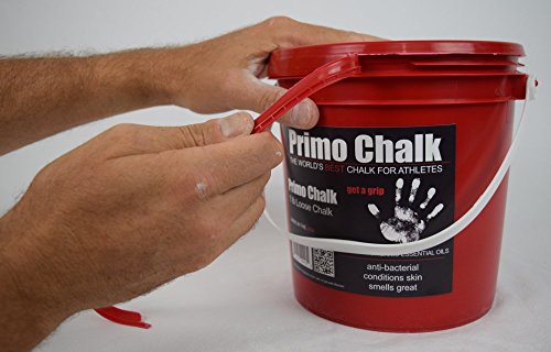 Primo Chalk - 1LBS Bucket - Fewer Applications Needed for Improved Focus on Weightlifting, Gymnastics, Rock Climbing, Gym
