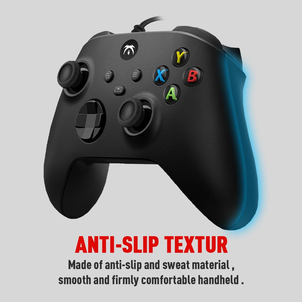 ZFY Controller Wired Compatible with Xbox Series X/S,Xbox One X/S,Windows 7/8/10,Wired Controller with Share Button/Hall Trigger