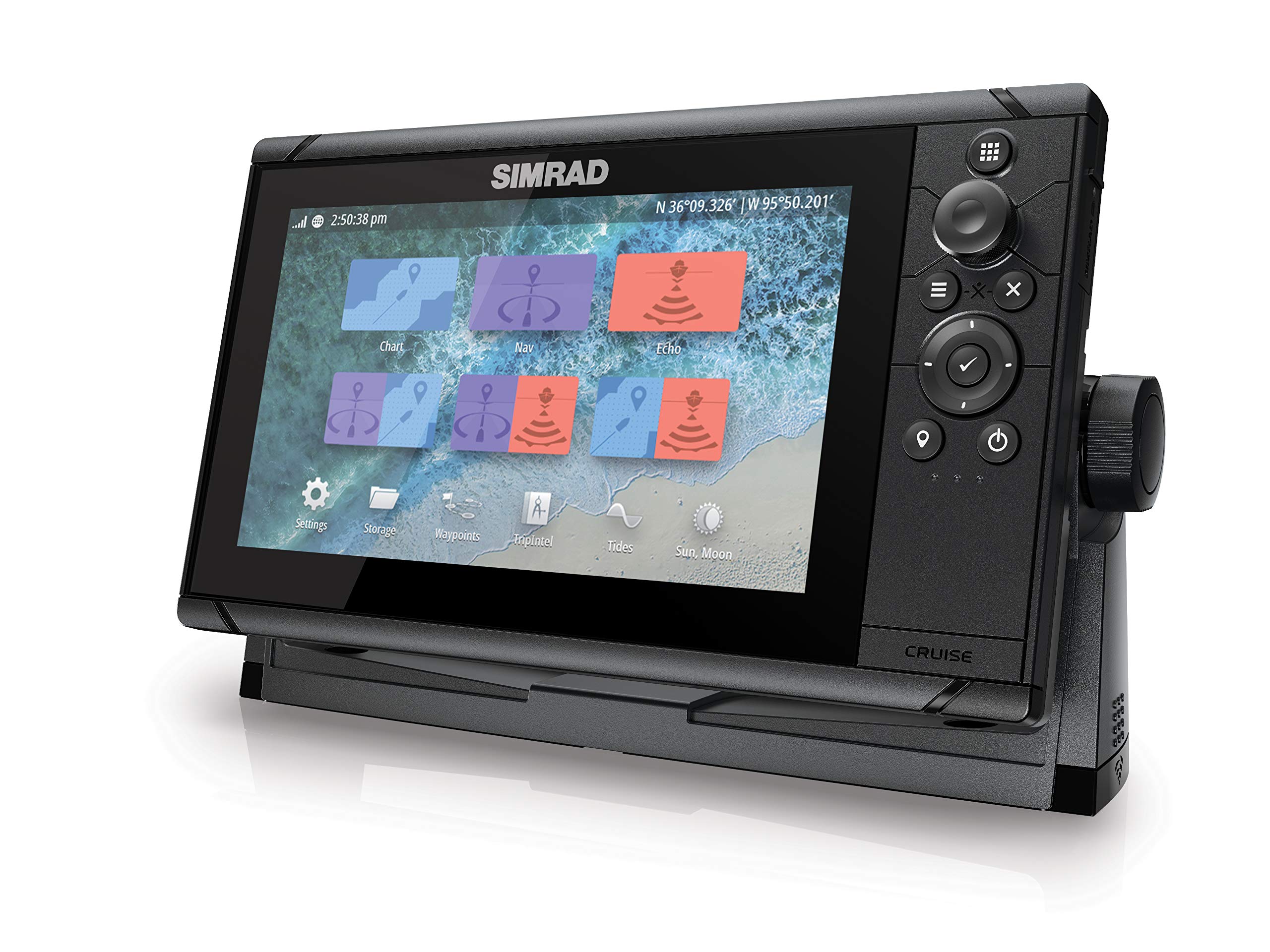 Simrad Cruise 9-9-inch GPS Chartplotter with 83/200 Transducer, Preloaded C-MAP US Coastal Maps