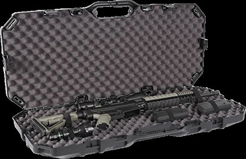 Plano 36” Tactical Series Long Gun Rifle Case, Black, Gun and Accessory Storage with Internal Locking Protective Foam, Hard Gun Case for Rifle or Shotgun