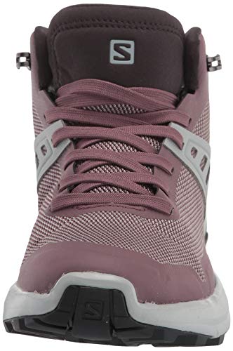 Salomon X Raise MID Gore-TEX Hiking Boots for Women, Flint/Phantom/Quarry, 10.5