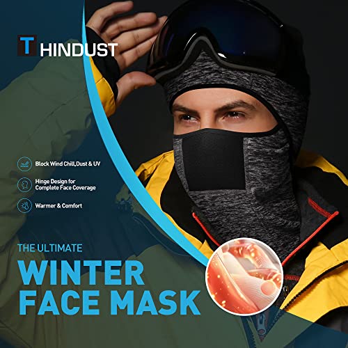THINDUST Winter Balaclava Ski Mask for Men Women, Thermal Fleece Windproof Breathable Full Face Mask Neck Warmer