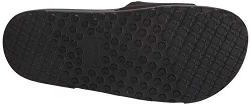 Speedo unisex adult Deck Slide Sandal, Black/White, 15 Women 13 Men US