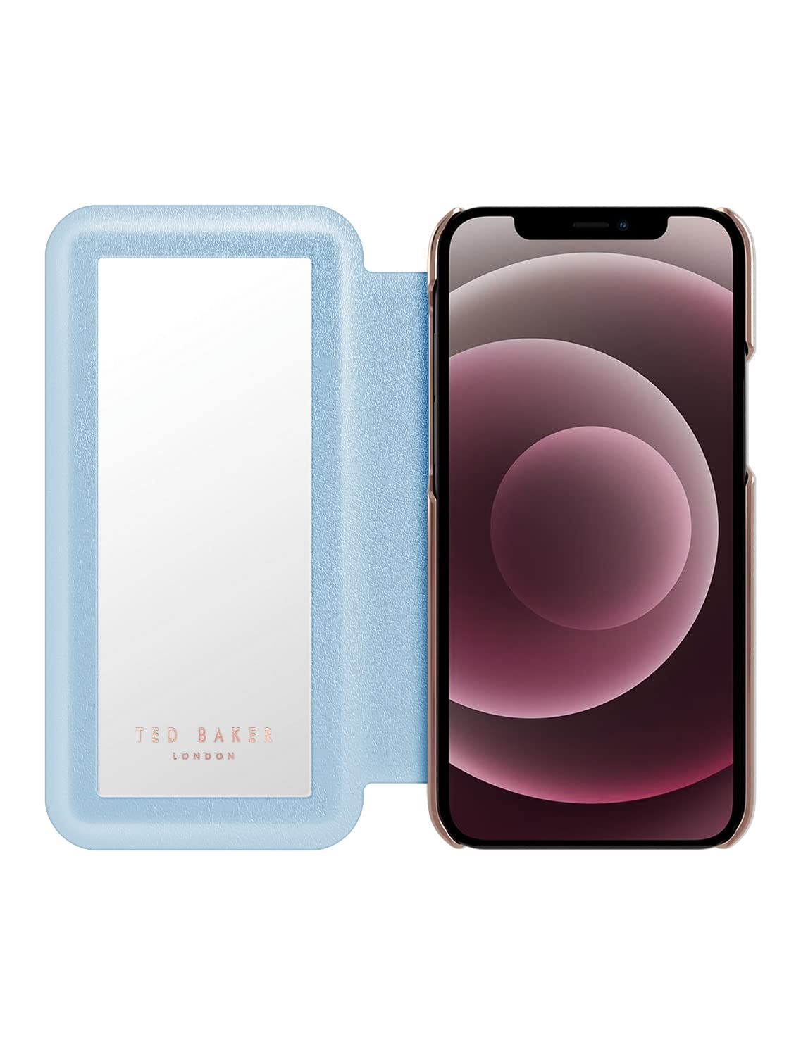 Ted Baker Bryony Mirror Folio Case for iPhone 11 (2019) 6.1-Inch - Harmony Mineral Blue