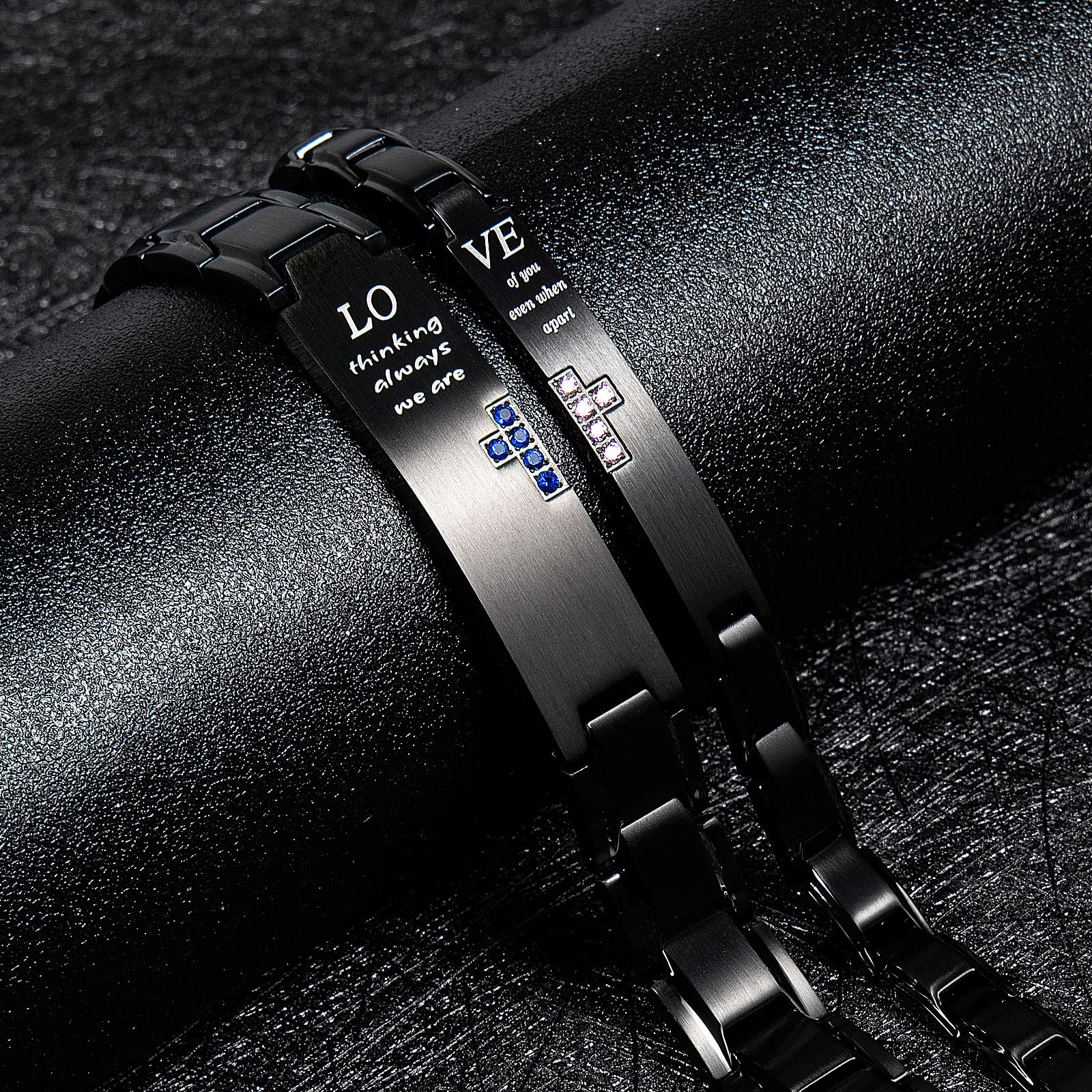 Wolentty Couples His and Hers Matching Bracelets Love Bracelet Gifts for Valentine's Day (His & Hers)
