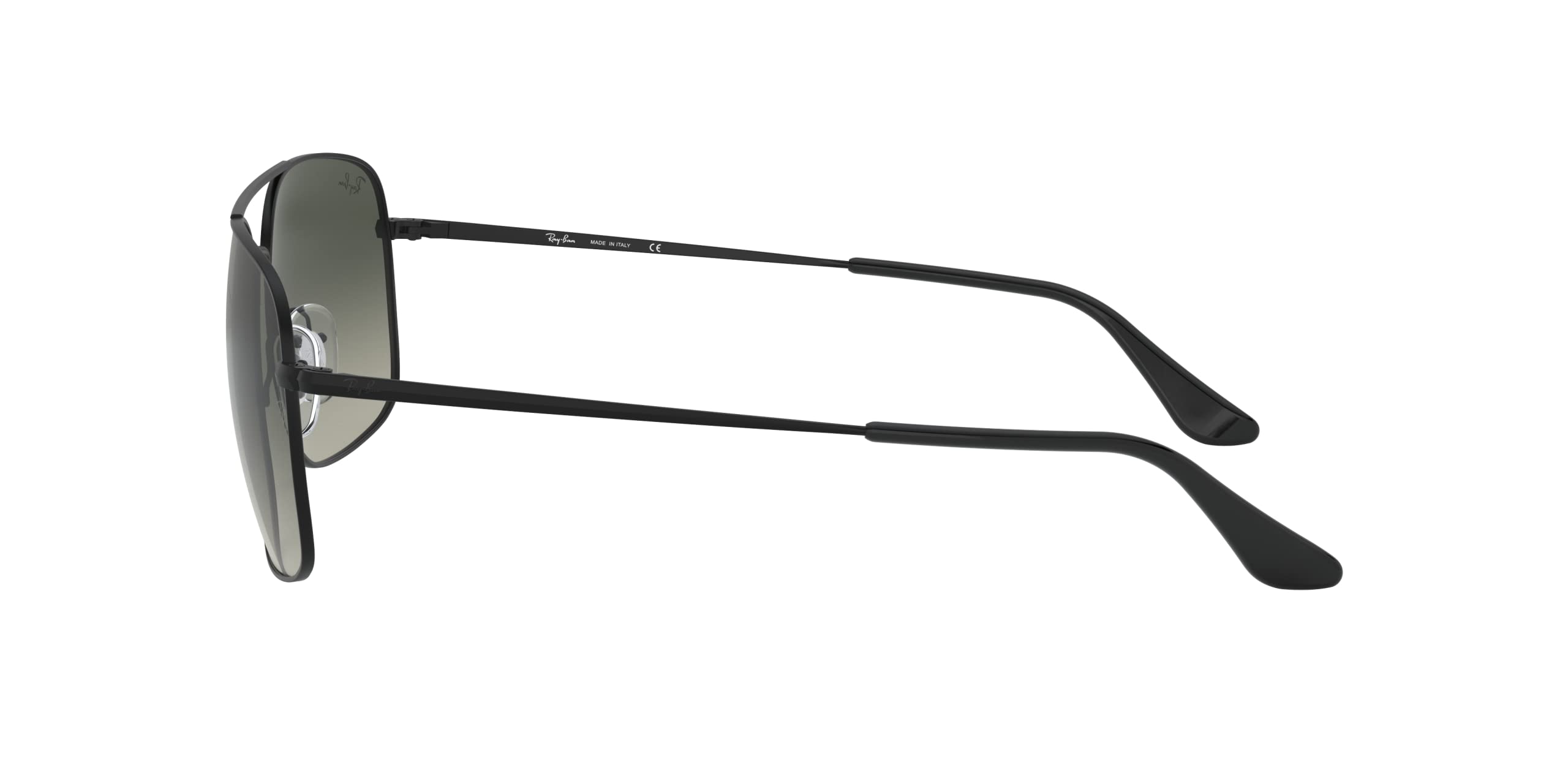 Ray-Ban RB3611 Square Sunglasses, Silver/Blue, 60 mm