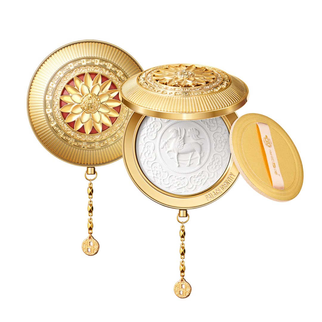 ZEESEA [Palace Identity] Winged Deer Translucent Compact Powder,Mercerized Matte Makeup Powder,Long Lasting Smooth for Shine Silky Look,Stay Matte Fixed Tonic Dual-use Pressed Powder
