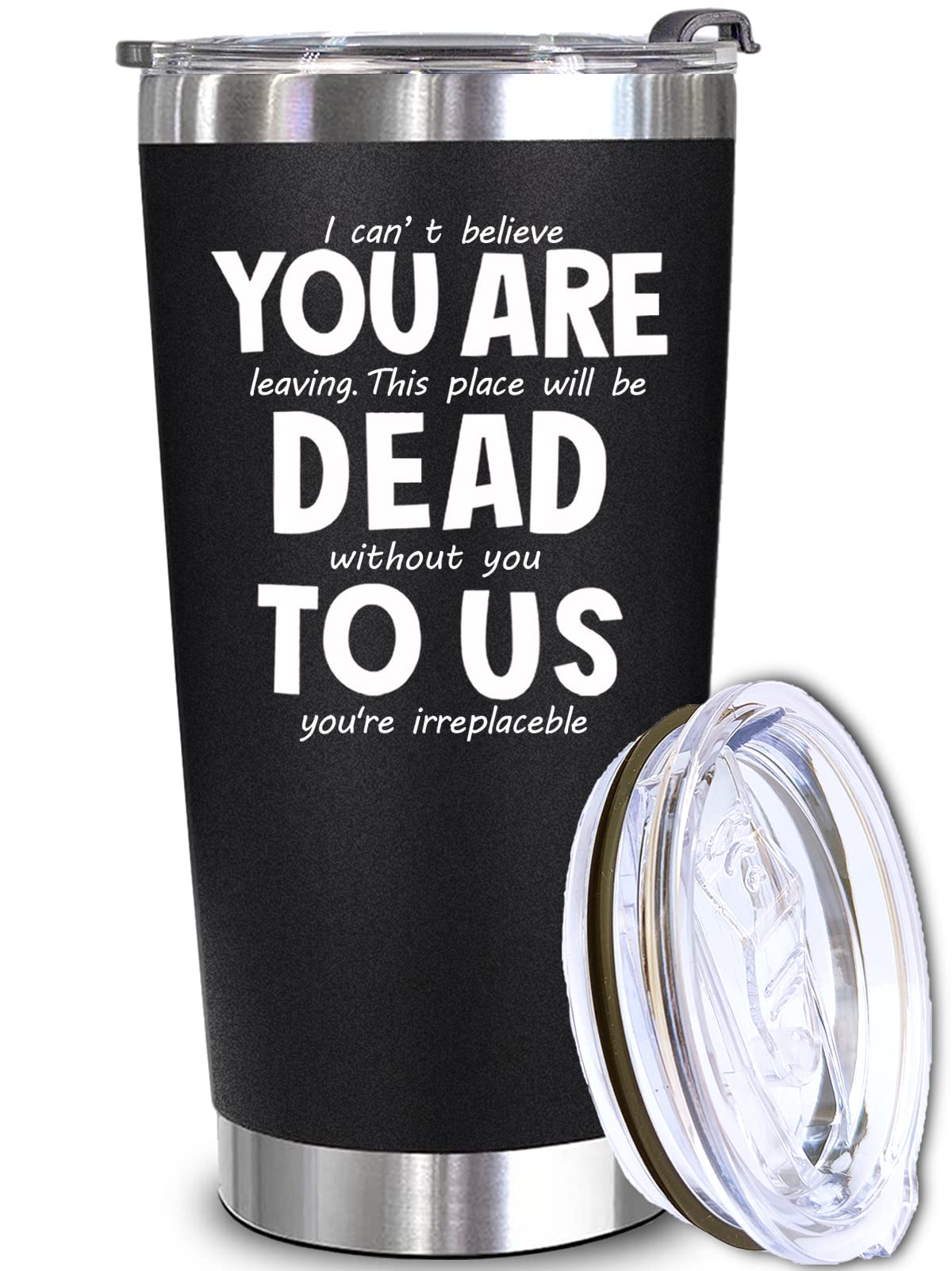 WECACYD Coworker Leaving Gifts - Christmas Gifts for Coworker Leaving Job Gifts - Going Away, Goodbye, Good Luck, New Job, Farewell, Retirement Gifts for Coworker, Boss, Friend - 20oz Tumbler