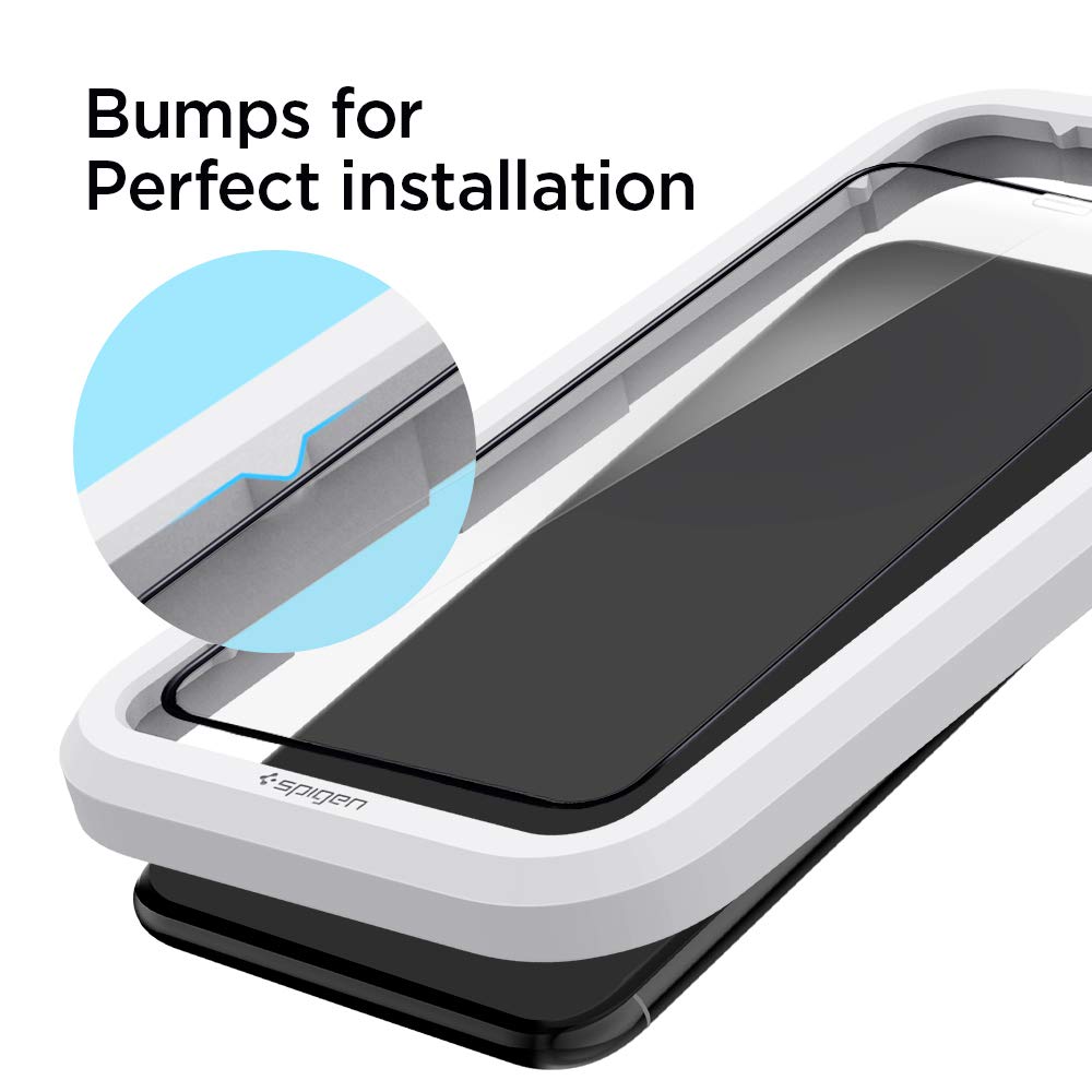 Spigen Tempered Glass Screen Protector [GlasTR AlignMaster] designed for iPhone 11 [2 Pack] - Edge to Edge Protection