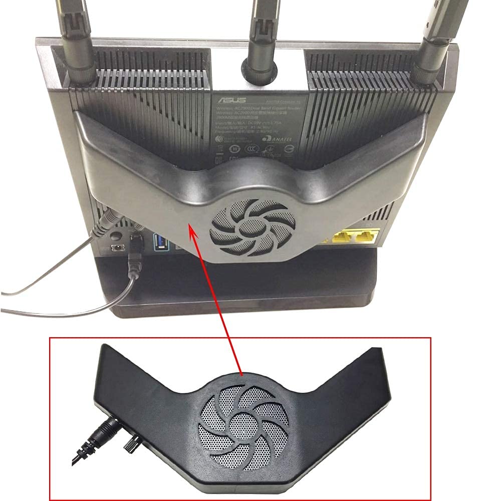 Router Cooling Fan 5V USB Speed Regulation Ultra Silent Radiator for AC68U AC86U AC1900P AC85P Dustproof Temperature Reduction
