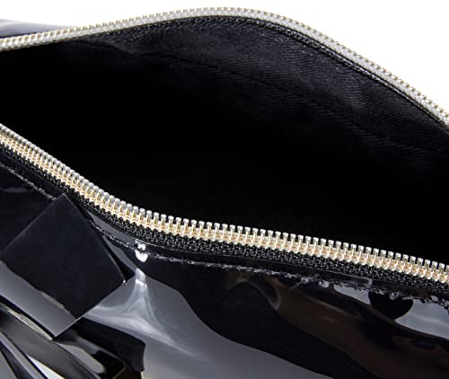 Ted Baker Women's Nikara Vinyl Bow Pencil Case, One Size, Black
