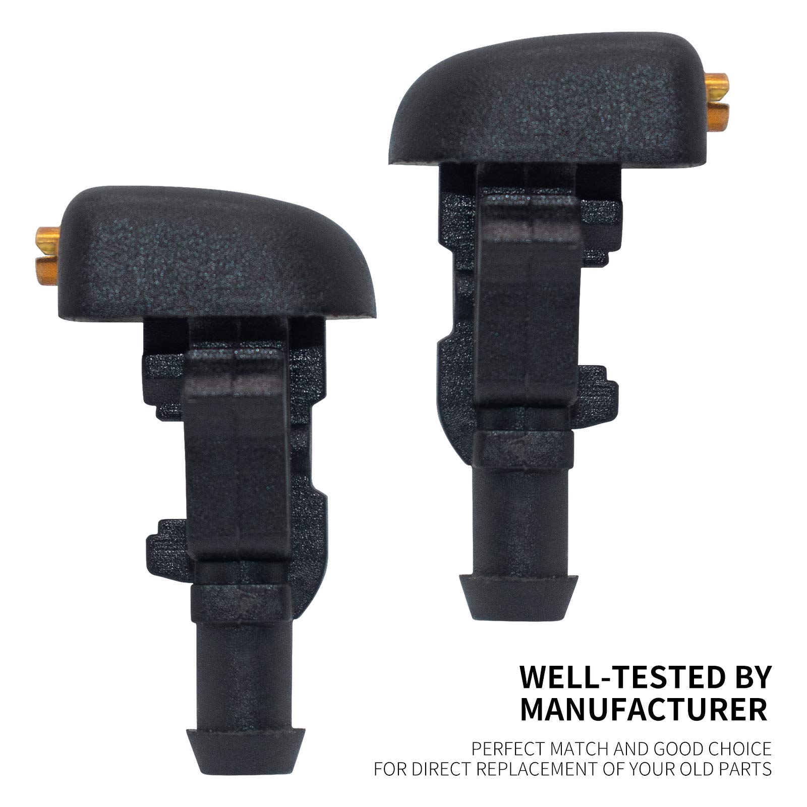 Sikawai 3W7Z17603AA 3W7Z-17603-AA Front Windshield Washer Nozzles Kit