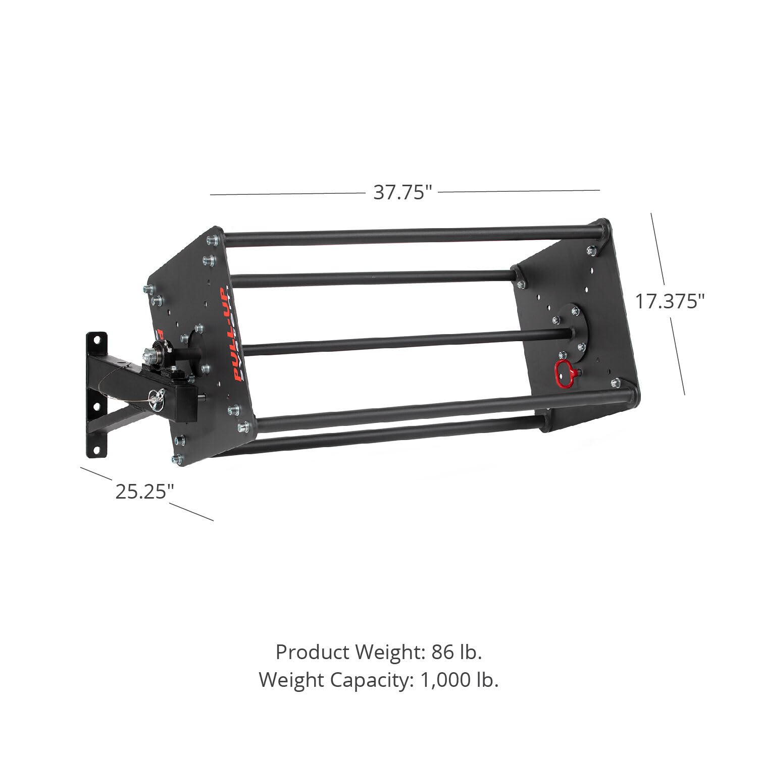 Titan Fitness T-3 and X-3 Series Rack-Mounted Revolving Pull-Up System 1.25†Pull-Up Bars