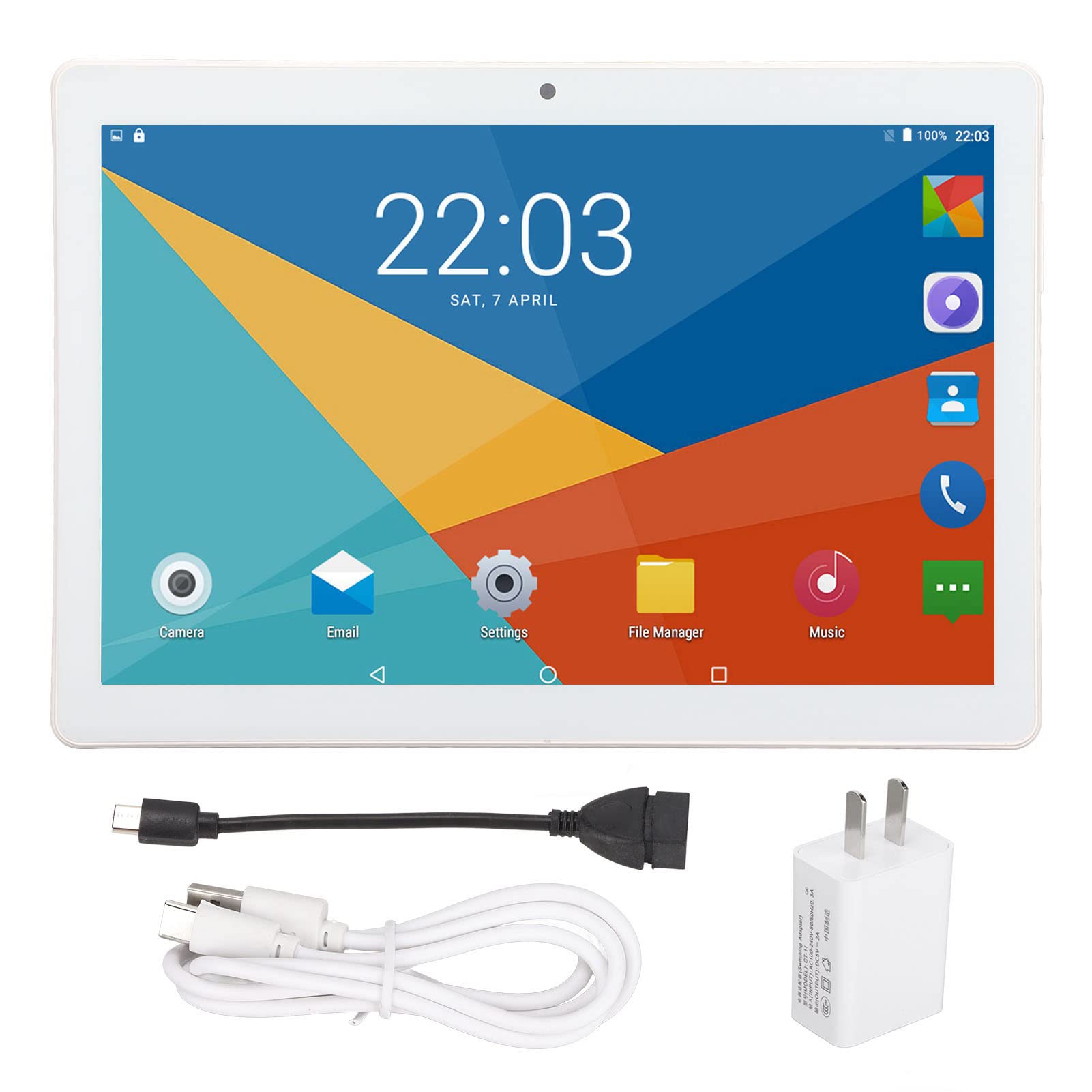 Tablet 10in Dual SIM Dual Standby 2GB 32GB RAM Dual Camera IPS 1080P HD Large Screen Portable Call Tablet 100 to 240V(Black US Plug) Computers & Tablets (US Plug)