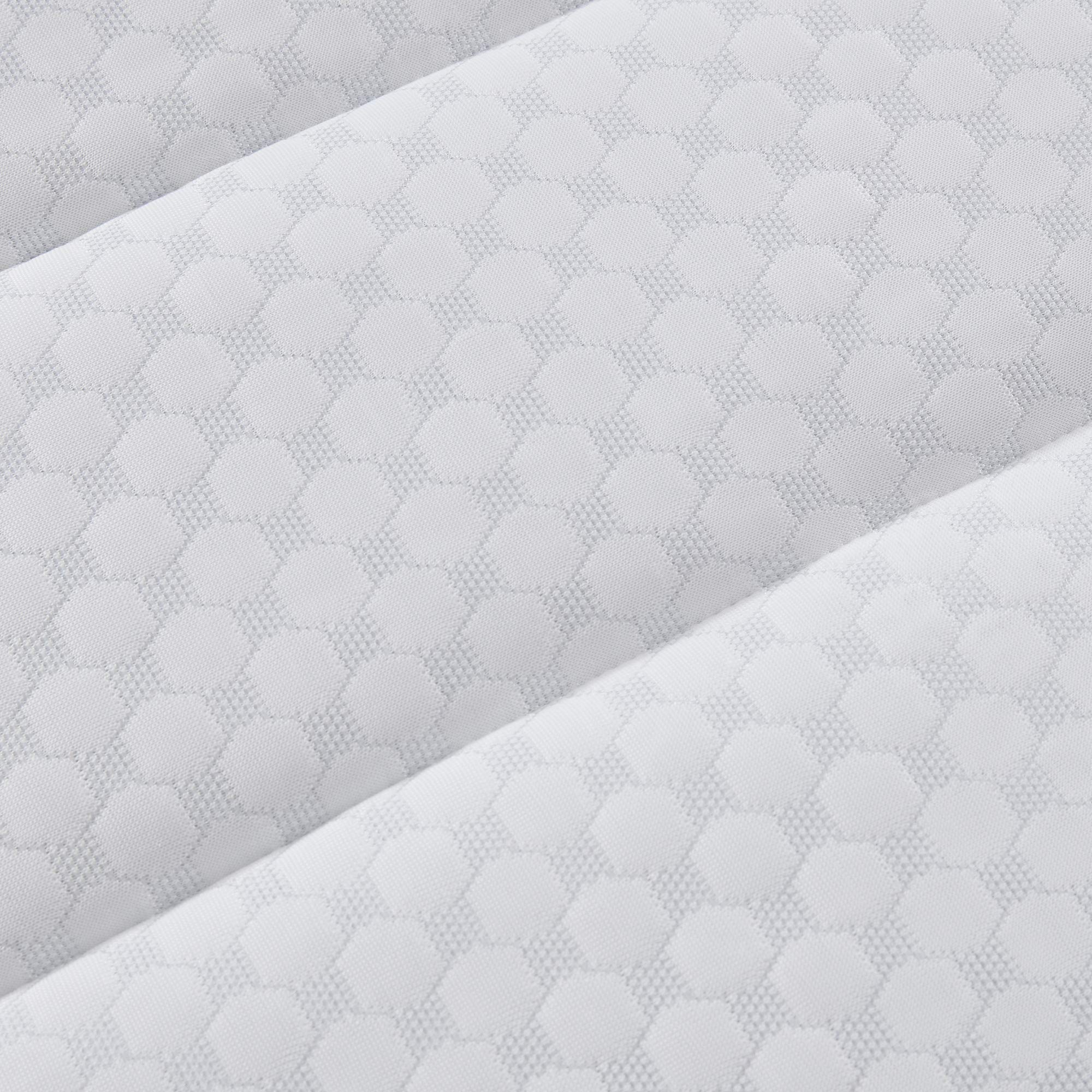 Sleep Philosophy Cooling Waterproof Mattress Pad Cover-Channel Quilted Top Breathable Bed Protector All Around Elastic Deep Pocket Fits Up to 18 Inch, King, White, BASI16-0570
