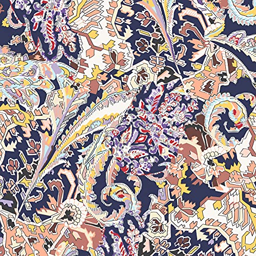 Vera Bradley Women's Performance Twill Cinch Shoulder Bag Purse, Tangier Paisley, One Size