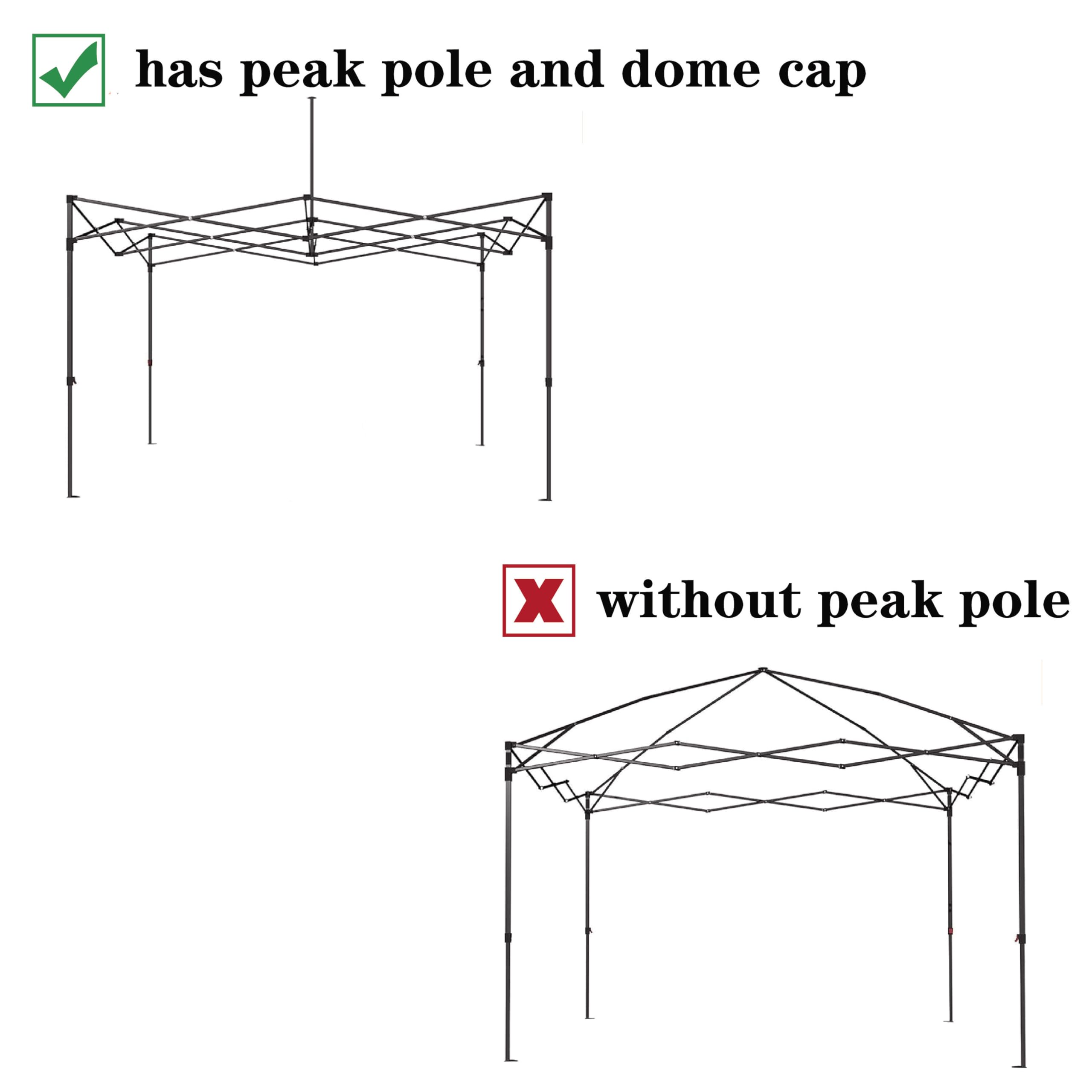 SCOCANOPY 10x10 Canopy Replacement Top,Canopy Cover ONLY,Bonus 4 Pack Weight, (Blue)