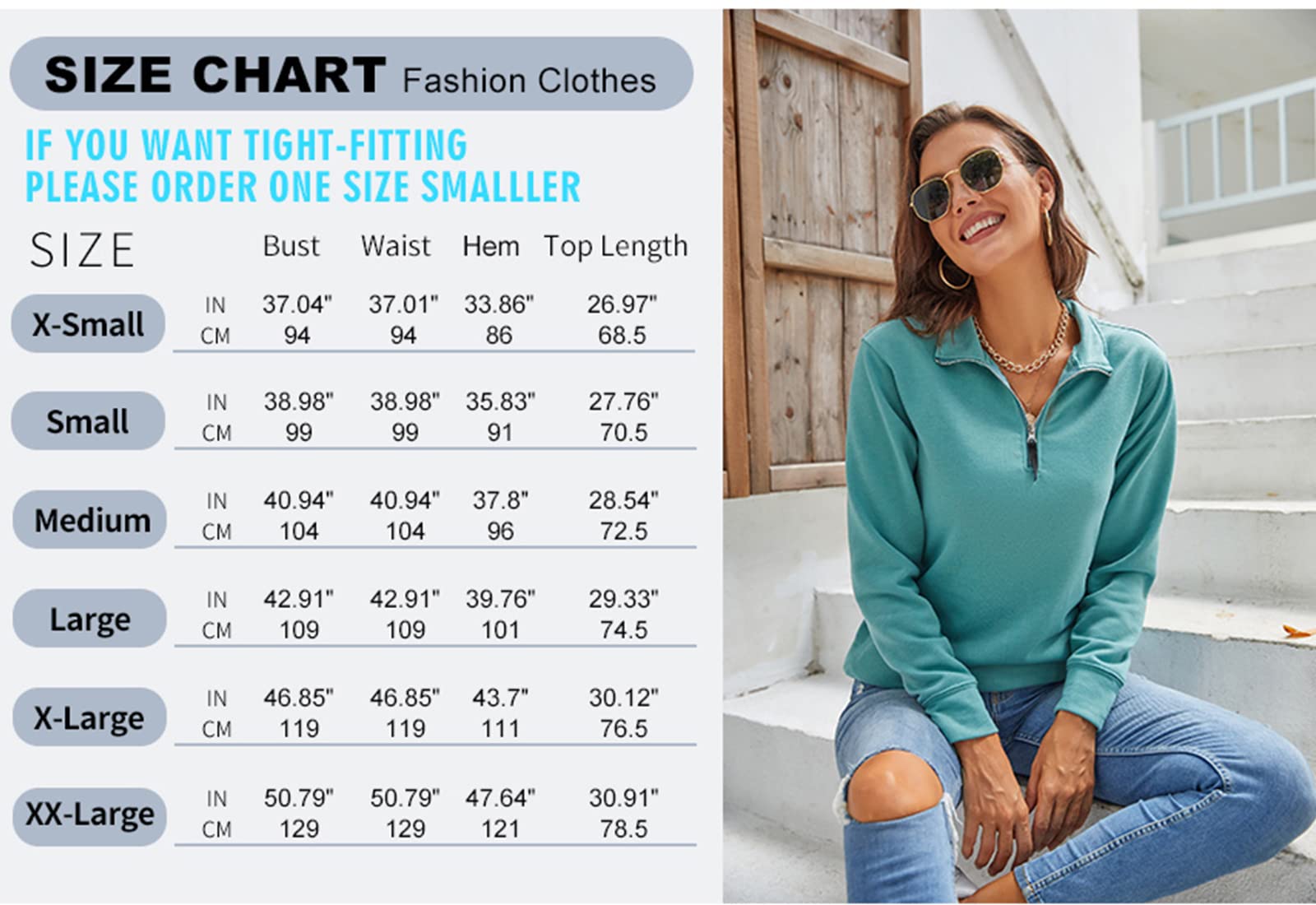 Samefar Womens Sweatshirt Long Sleeve Quarter Zip High Neck Casual Loose Pullover Sweatshirts Tops for Women Pink Large
