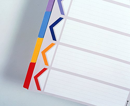 Rexel Mylar 5 Part Divider White/Multicolour
