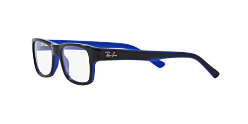 Ray-Ban Rx5268 Rectangular Prescription Eyeglass Frames, Matte Havana/Demo Lens, 52 mm