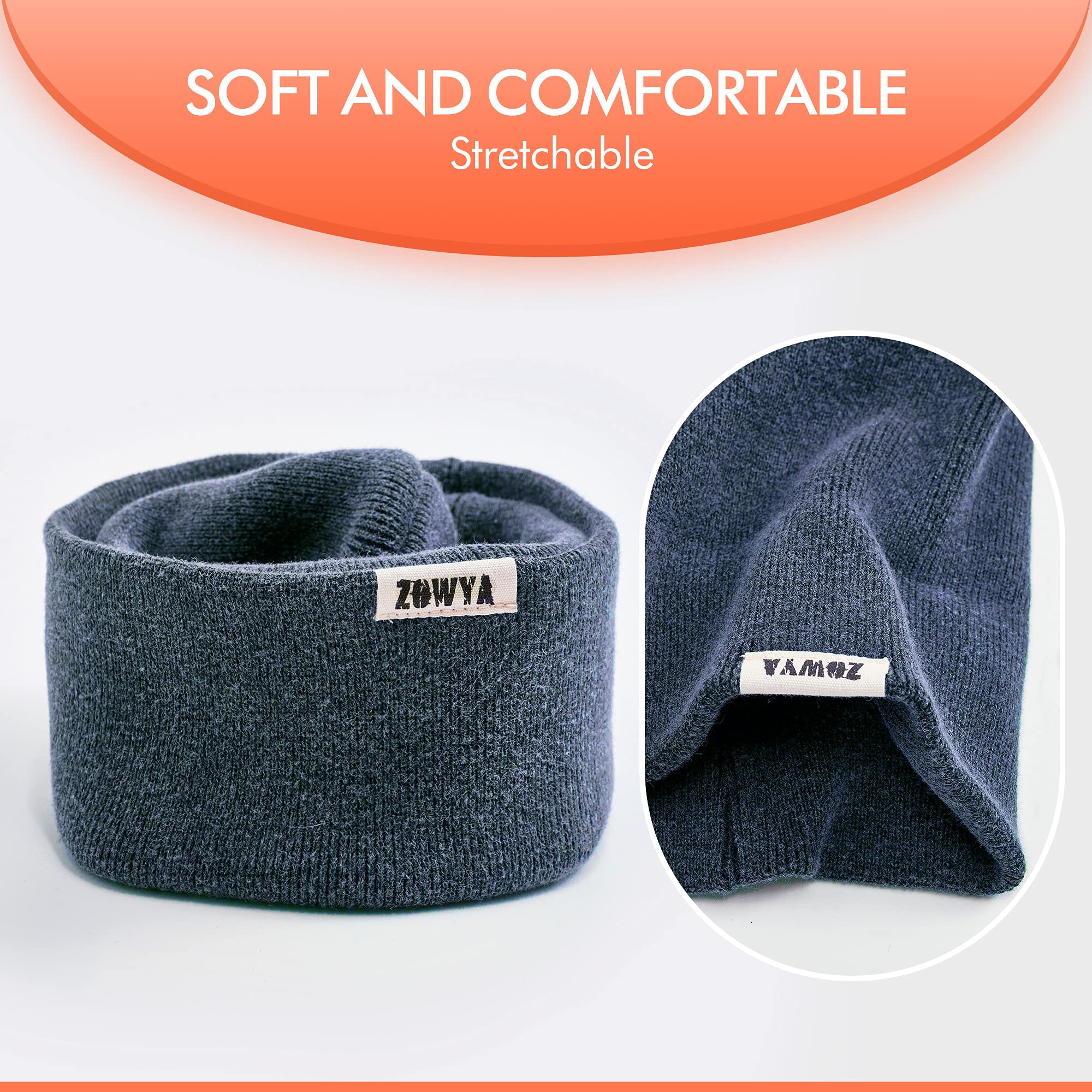 zowya Winter Beanie for Men Women Knit Cuff Snug Slouchy Skull Caps Classic Warm Spring Autumn 1-Hat (NAVY)