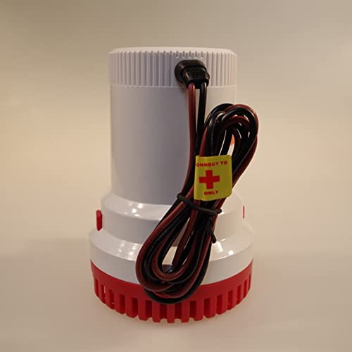 XuuSHA Hand Bilge Pump 1500GPH 12V Water Pump The Instructions Bilge Pump Bilge Pump Automatic (Voltage : 12V)