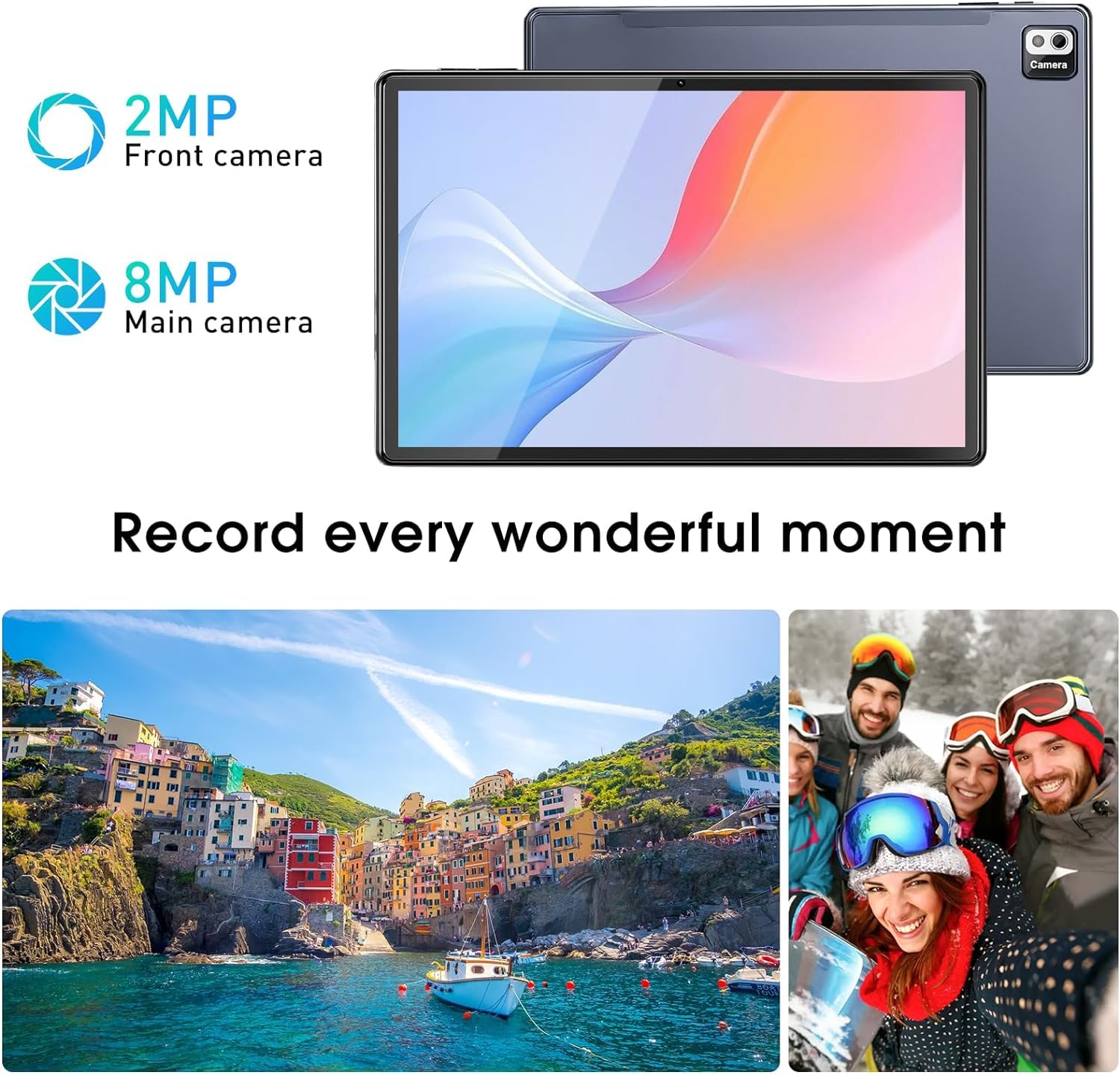 SGIN Android 13 Tablet, 4GB RAM 128GB ROM 10.1 Inch Tablets with Octa-Core 2.0Ghz Processor, 1280 * 800 Pixel IPS Screen, 2MP+8MP Camera, 6000mAh, WiFi, Bluetooth 5.0