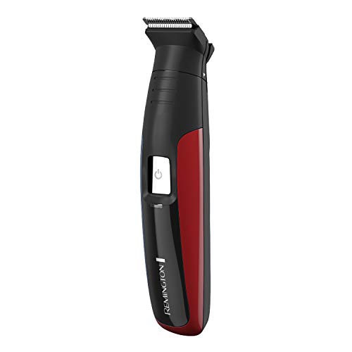 Remington PG6155C All-In-One + Body Multigroomer (10 Pieces), Full Size Trimmer, Black/Red, Set