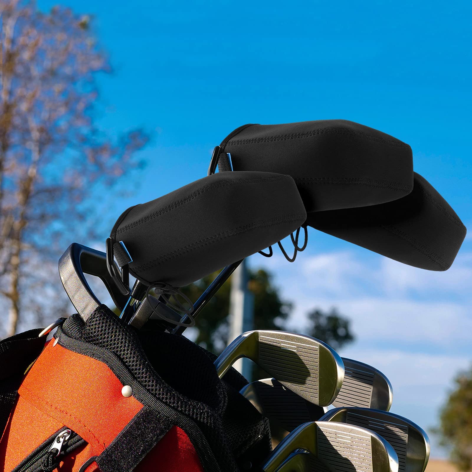 Xxerciz Golf Mallet Putter Cover Headcover for Taylormade Spider Odyssey Stroke Lab Putter with Drawstring Carabiner Universal Golf Club Head Protector