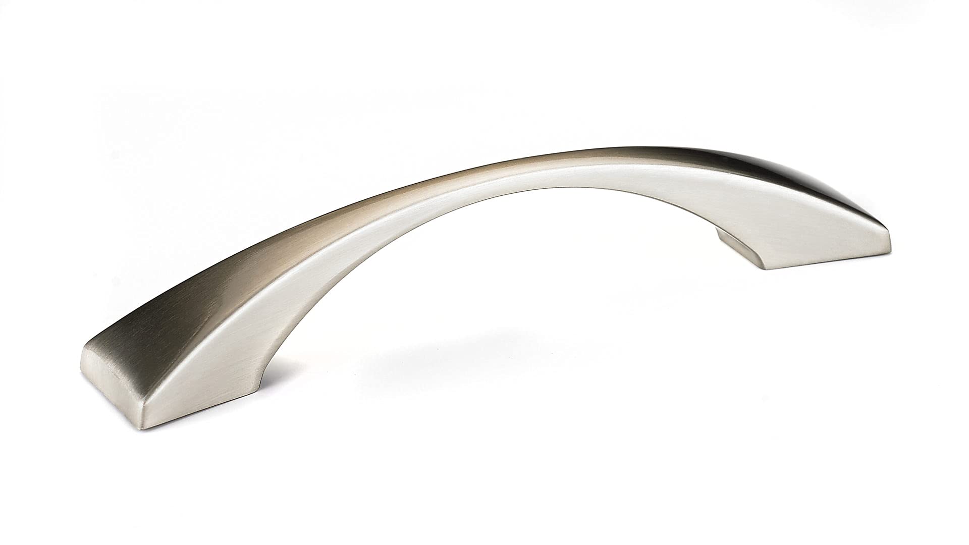 Richelieu Hardware BP391371195 Clignancourt Collection 3 3/4-inch (96 mm) Center-to-Center Brushed Nickel Traditional Cabinet and Drawer Pull Handle for Kitchen, Bathroom, and Furniture