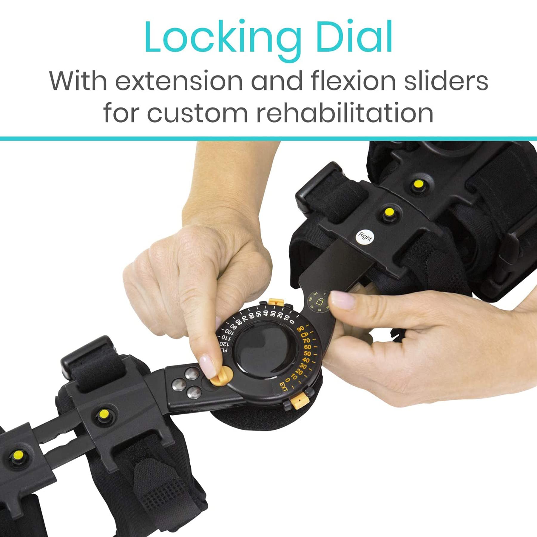 WILLQ Hinged ROM Elbow Brace for Post Elbow Brace Stabilizer Splint Arm Injury Recovery Support Fits All Unisex Hinged Support Sling Stabilizer for Dislocated Arm Recovery Support,Right