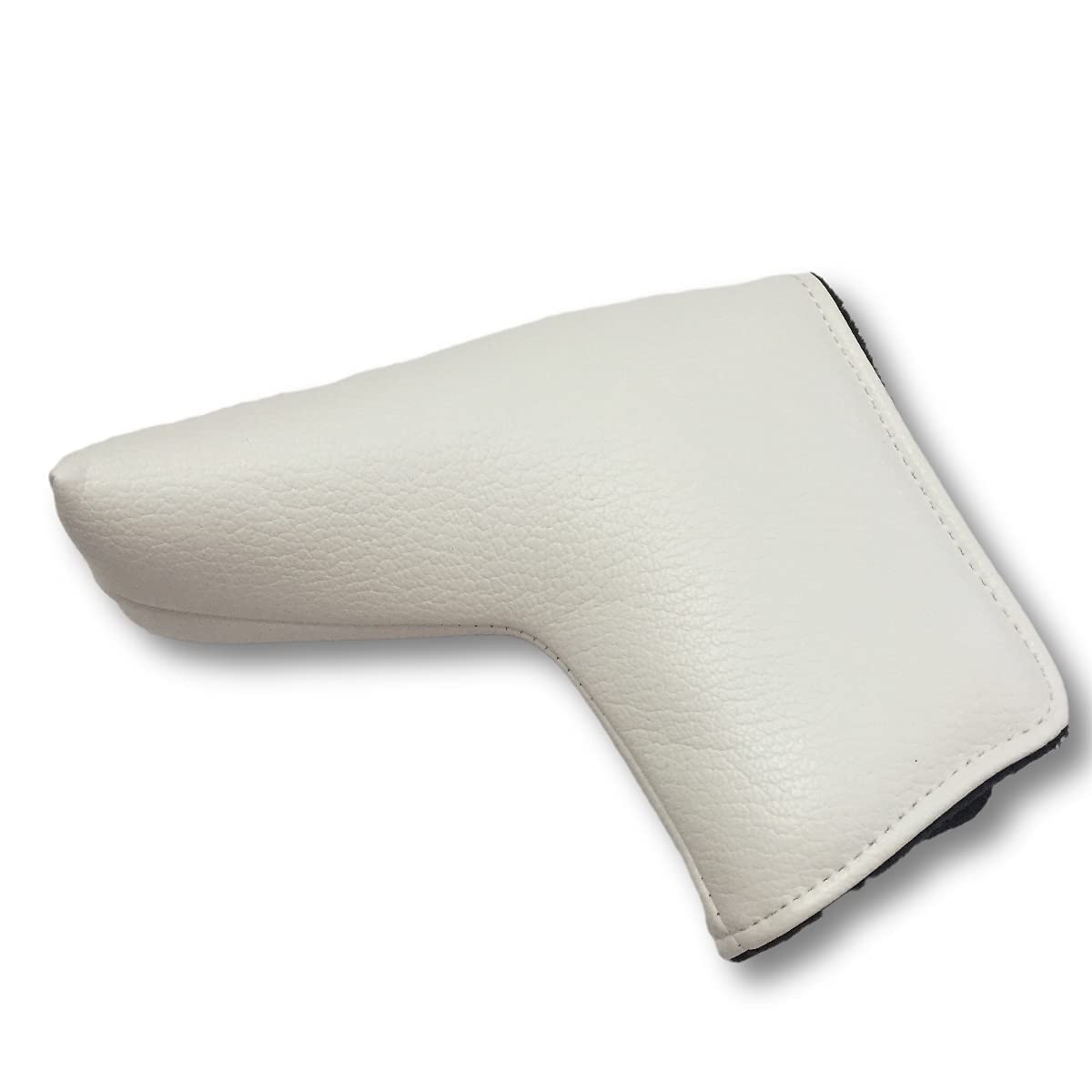 Golf Blade Putter Cover Headcover Club Protective Case, PU Leather Golf Putter Head Covers for Scotty Cameron Taylormade Odyssey, Ping, Protect Golf Clubs (White)