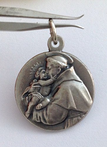 SAINT ANTHONY OF PADUA WITH JESUS CHILD OVAL SHAPE MEDAL - 100% MADE IN ITALY - THE PATRON SAINTS MEDALS (St.Anthony Round Shape)