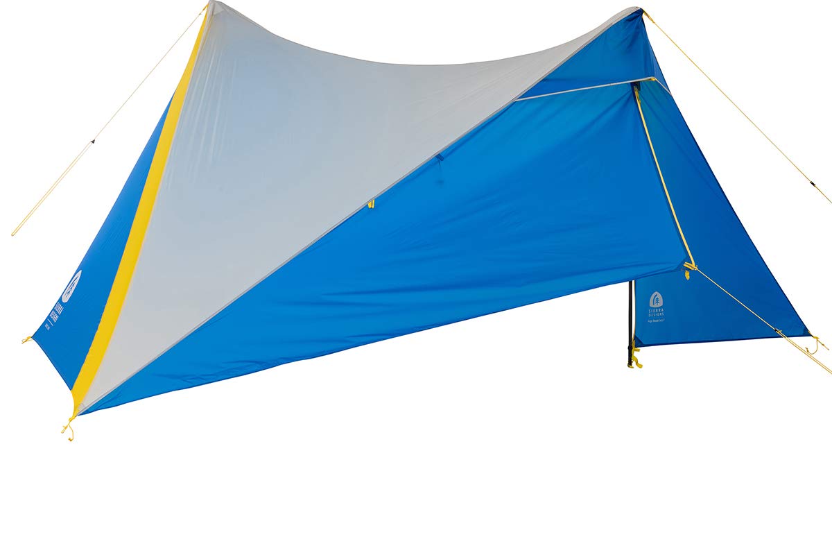 Sierra Designs High Route Tarp 2P, Two-Person Ultralight Backpacking Tarp, Minimalist Trekking Pole Design Shelter